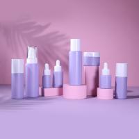 China Glass Cosmetics Pump Bottle Custom Packaging Round 40ml 50ml 100ml Skin Care for sale