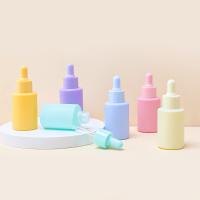 China Matte Glass Serum Dropper Bottle Frosted Cosmetic Skincare Packaging 30ml 1oz for sale