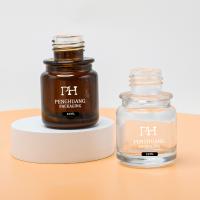 China Skin Care Oil Packaging Glass Dropper Cap Bottle Mini Amber Color Customized for sale