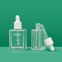 China MSDS Rectangle 15ml Serum Dropper Bottles Essence Oil Packaging for sale
