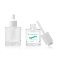 China Liquid Essence Face Care 30ml Glass Serum Bottle Screen Printing for sale