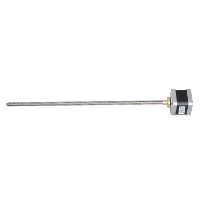 China Micro Hybrid Linear Stepper Motor Actuators 400mm Screw 3d Printer Nema 17 Tr8 for sale