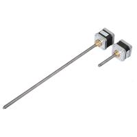 China Miniature Small Linear Stepper Motor With Screw Shaft Nema17 Tr8 400mm for sale