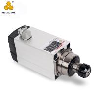 China Engraving Machine Air Cooler Spindle Motor Square Shape 1.5kw 18000rpm Spindle for sale