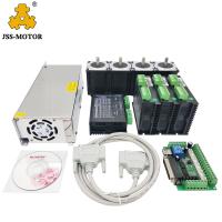 China 30 Kg Cm 4 Pcs Nema 23 Cnc Stepper Motor 4 Wire 425oz DM556D Drivers for sale