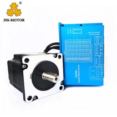 China Hss86 2-Phase Hybrid Stepper Servo Driver 86HSE4N 4NM 1000RPM 5A 14mm Single Shaft for sale
