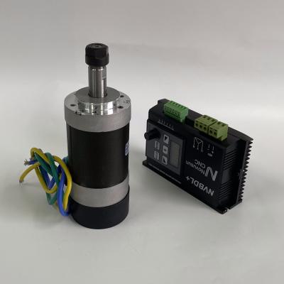 China 0.5 Kw  500w Cnc Spindle Motor Mini 12000RPM 500W 48VDC Spindle Motor With Er11 Chuck for sale