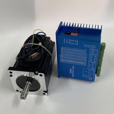 China nema 34 1700ozin Closed Loop Hybrid Stepper Motor Hss86 Hybrid Servo Driver rs232 for sale