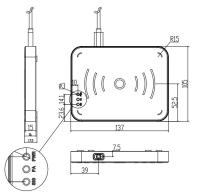 China ISO 18000-6C/6B USB UHF RFID Reader Writer with 60cm Read Range and Type-C Interface for sale