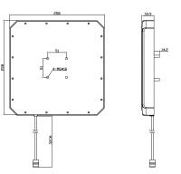 China BRA-9028P 9dBi High Gain UHF RFID Antenna Circular Polarization for Logistics Warehouse for sale