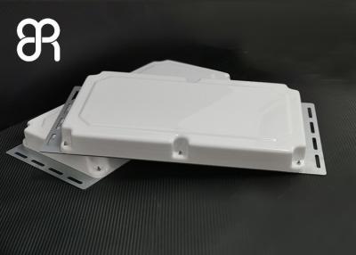 China 10dBic Long Range UHF RFID Antenna VSWR 1.3 White Narrow Beam 865-868MHz for sale