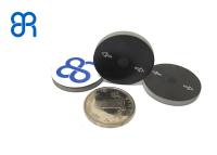 China Φ30mm x 3.6mm RFID Hard Tag Impinj Monza R6-P Chip IP67 Metal Mount for sale