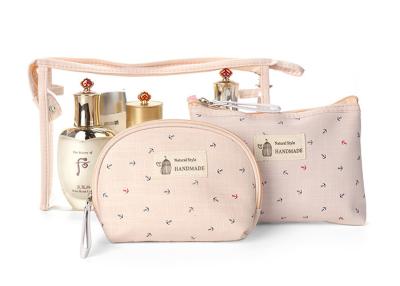 China Wholesale Luxury Transparent Clear PVC Makeup Pouch Toiletry Cosmetic Make Up Bag Set for sale