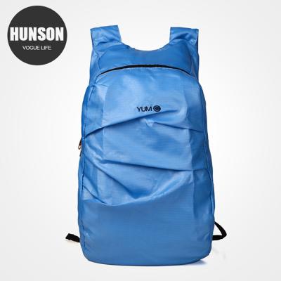China Custom Promotion Polyester Nylon Travel Bag Waterproof Foldable Portable backpack for sale