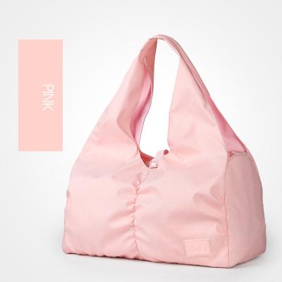 China Multi Purpose Canvas Tote Bags Dry Wet Separation With Zipper And Pockets for sale