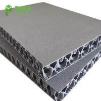 China Black Grey 7mm 10mm Textured PP Honeycomb Board Flight Case Panel for sale