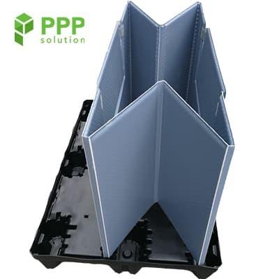 China 1200x1000x1000 Foldable Plastic Gaylord Boxes For Automotive Sleeve Container for sale