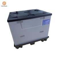 China 1200x1000x900mm Stackable HDPE Transparent Plastic Sleeve Packaging for sale