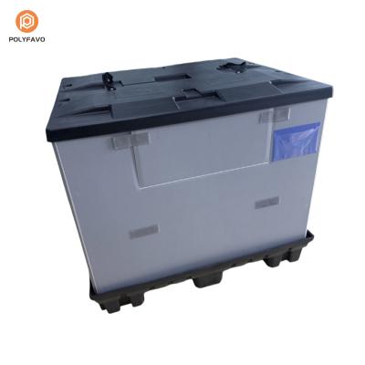 China 1200x1000x900mm Stackable HDPE Transparent Plastic Sleeve Packaging for sale