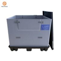 China 1200x1000x900mm Stackable HDPE Transparent Plastic Sleeve Packaging for sale