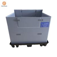 China 1200x1000x900mm Stackable HDPE Transparent Plastic Sleeve Packaging for sale