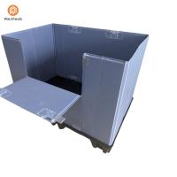 China Blue Collapsible Plastic Sleeve Pallet Box For Customized Storage And Packaging for sale