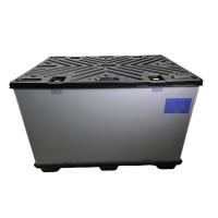 China 1600x1145x1067mm Sleeve Packaging With Pallet Stacking Plastic Shipping Containers for sale