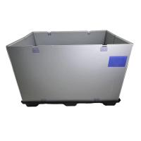 China 1600x1145x1067mm Sleeve Packaging With Pallet Stacking Plastic Shipping Containers for sale