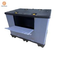 China Reusable Large Solid Plastic Pallet Box For Auto Parts Box For Logistics Transfer for sale