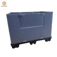 China Reusable Large Solid Plastic Pallet Box For Auto Parts Box For Logistics Transfer for sale