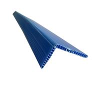 China Black Sign Board PP Hollow Protective Corner Plastic Corner For Walls for sale