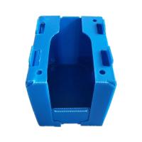 China Customized Size Turnover Box Stackable Pick Bins Plastic Warehouse Parts Box Sign Board For Easy Identification for sale