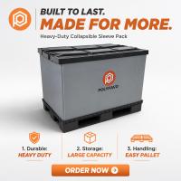 China 1200x800mm PP Honeycomb Collapsible Container  Foldable Returnable Pallet Box for sale