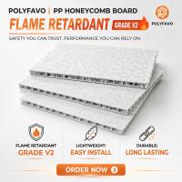 China 5mm 1600gsm Flame Retardant Grade V2 Polypropylene Honeycomb Board Plastic Floor protection Sheets for sale