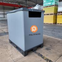 China 500kgs Injection Iplast Foldable EuroBox 1200 * 800* 900 mm with Lid Sleeve Pallet Box for sale