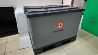 China 500kgs Shipping Boxes Packing Box 1200 * 800* 900 mm with Lid Collapsible Container PolyBox for sale