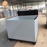China Load Capacity 500kgs Shipping Boxes 1220 * 1140* 900 mm Plastic Storage Container PP Honeycomb Panel Sleeve Box for sale