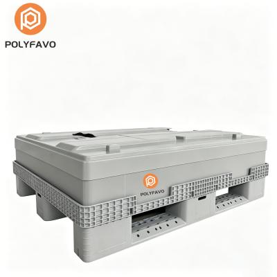 China Plastic Pallet Cage Bulk Galylord Pack Pallet Sleeve Box Automotive Industrial Plastic Pallet Sleeve Box for sale