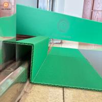 China U Channel Type Plastic Profile Door Sill Protector Pp Honeycomb Board With Felt Cloth Matte Surface Optional 3mm 5mm Thickness for sale