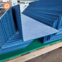 China Flame Retardant Stair Protection Board 5mm PP Honeycomb Panel Felt Covered One Piece Bent Edge Stair Tread Protector Indoor for sale