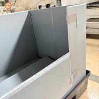 China Heavy-Duty Multi-Grid Box for Factory Floor Use Stackable Plastic Organizer--Waterproof & Reusable for Warehouse Parts Storage for sale
