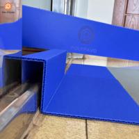 China Fire Retardant PP Honeycomb Threshold Cover Non Woven Fabric Anti Slip Surface Lightweight Durable Doorway Floor Protection for sale
