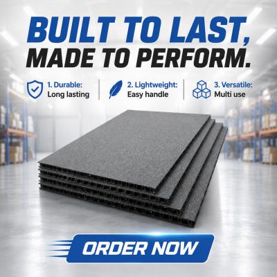 China Customizable 4mm PP Honeycomb Board Wantong Board Honeycomb Esd Antistatic Panel for sale