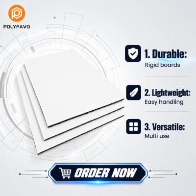 China Zhongcheng Polypropylene Honeycomb Panel Supplier 5mm 1600gsm Plastic Sheet for Transport Honeycomb Polypropylene Panel for sale