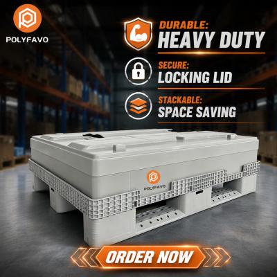 China Heave Duty Plastic Pallet Sleeve Pack Box with Lid  Pallet Sleeve Pack Box for sale