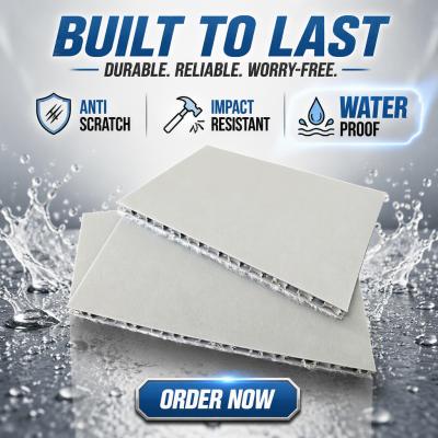 China 5mm Polypropylene Plastic protection Board Honeycomb Board Floor protection for sale