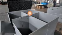 China Collapsible Pallet Box for Warehouse Storage and Logistics Transport, Heavy Duty Foldable Bulk Box, Stackable with Lid for sale