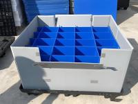 China Heavy Duty Collapsible Bulk Box, Folds Flat to Save Return Freight, Dynamic Load 300kg Static Load 500kg, Stackable for sale