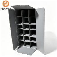 China Honeycomb Container Box for Warehouse Storage and Logistics, Turnover Box with Inner Dividers, Stackable Custom Color Logo Printing for sale