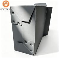 China Honeycomb Container Box for Warehouse Storage and Logistics, Turnover Box with Inner Dividers, Stackable Custom Color Logo Printing for sale